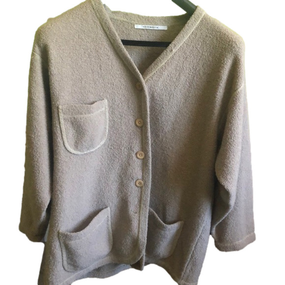 Sweaters | Vestimenta Italian 10 Wool Taupe Cardigan L | Poshmark